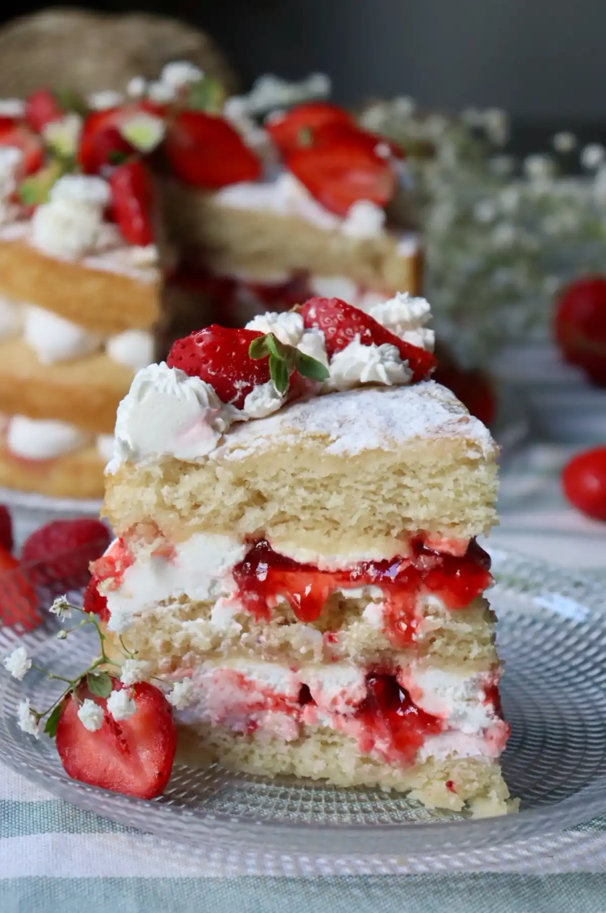Vegan Victoria Sponge Cake - Romi's Bakes